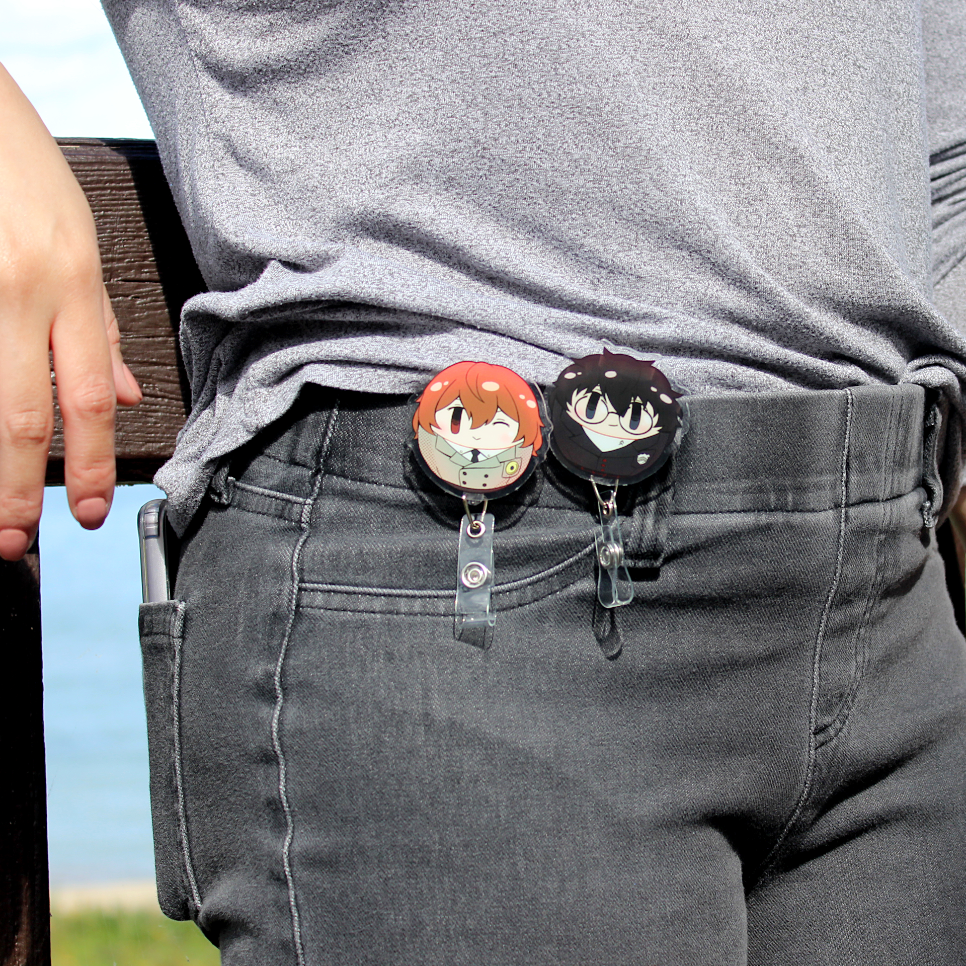 [ PERSONA 5 ] Gorb & Jokorb Badge Reels – STUDIOX47